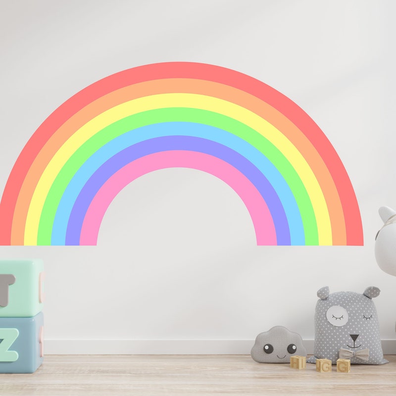 Rainbow Wall Sticker - Etsy
