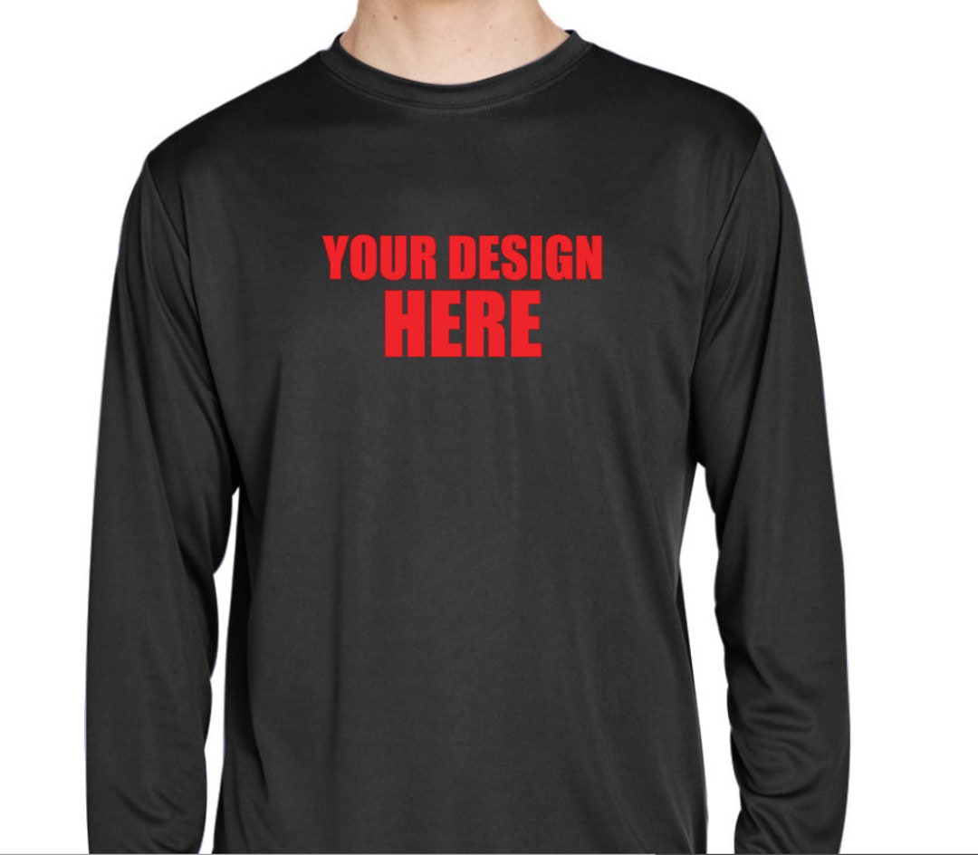 Custom Design Dry Fit Long Sleeve Tee - Etsy
