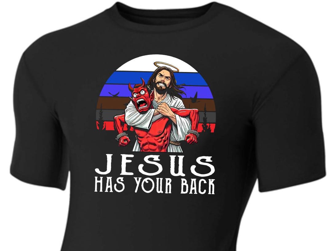 Jesus Has Your Back BJJ Rashguard - Etsy