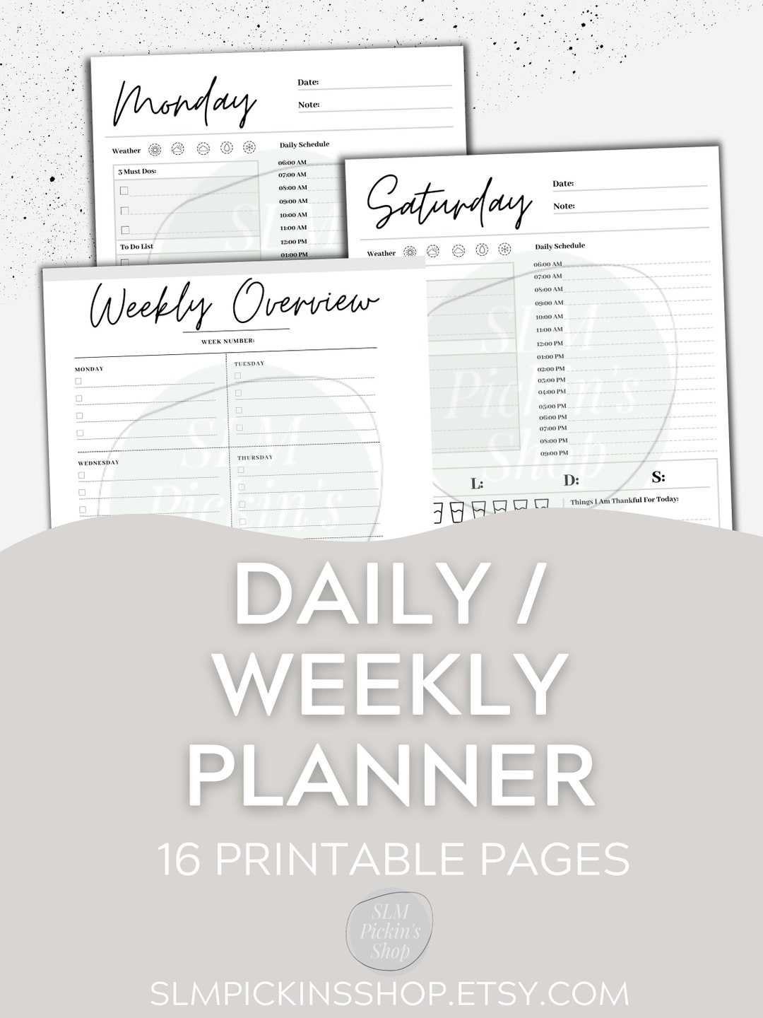 Printable Daily Planner, Daily Planner, PDF Planner, Download Planner ...