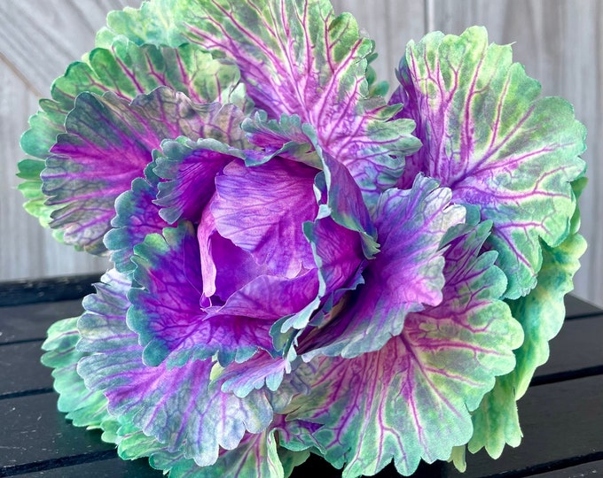 10 Cabbage Pick, Purple Cabbage, Faux Cabbage, Green Cabbage, Cabbage ...