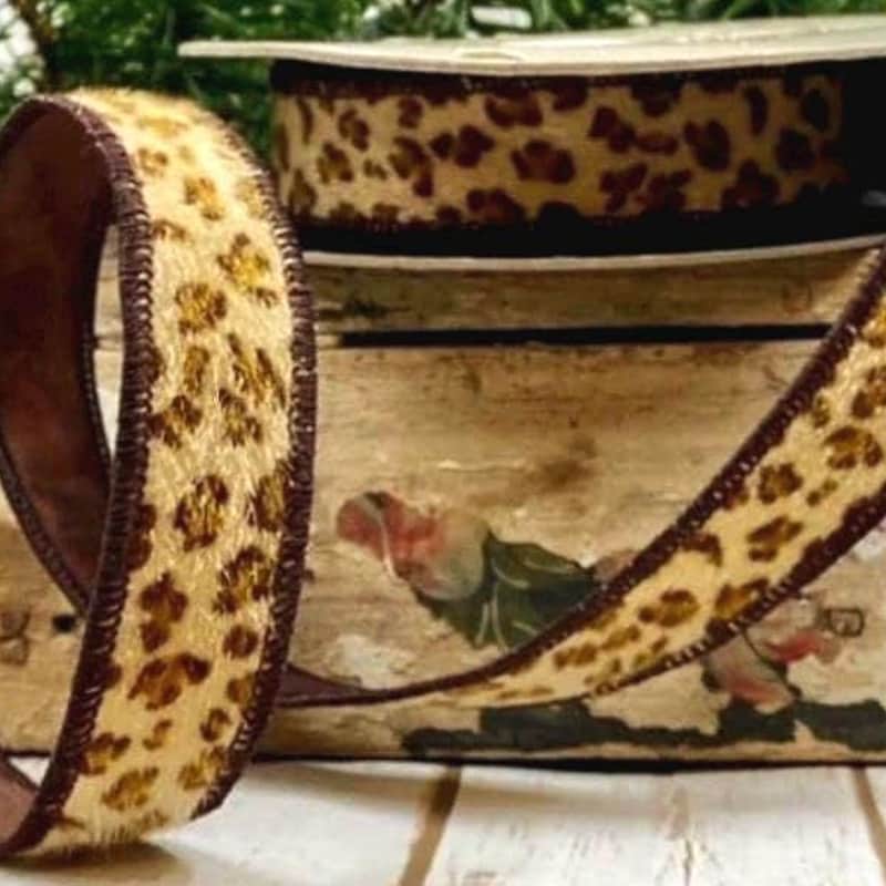 Leopard Print Fur Ribbon - Etsy