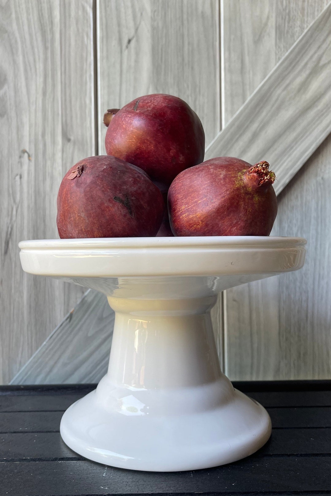 SET of 3 4 Pomegranate Red Faux Pomegranate Red Dried - Etsy