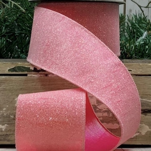 Pink Wired Ribbon - Etsy