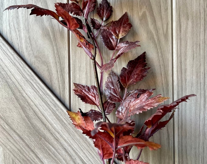 18" Leaf Spray, Fall Leaf Spray, Brown Leaf Bush, Fall Leaf Bush, Fall ...