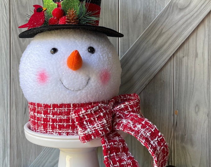 14 RAZ Snowman, Black Hat Snowman, Snowman Top Hat, Christmas Tree Top ...