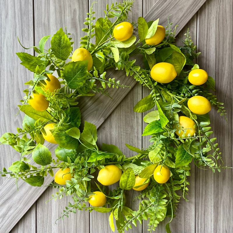 Lemon Wreath - Etsy