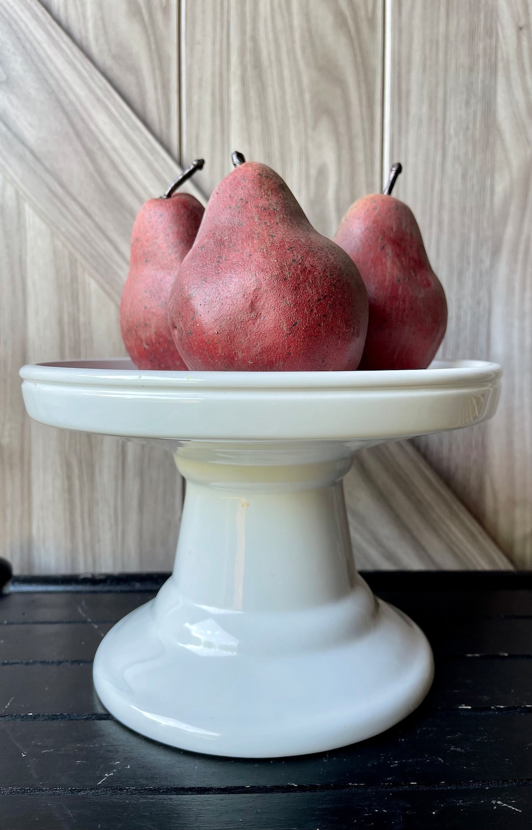 Faux Red Pear Set of 3: 4" Fruit Home Decor, Photo Prop - Etsy