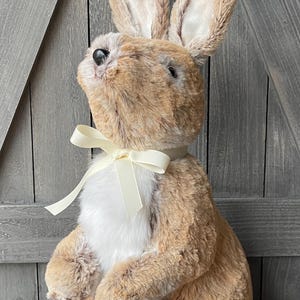 Regency, 22" Bunny Rabbit, Faux Fur Bunny, Sitting Bunny Rabbit, Bunny ...