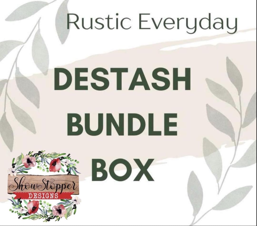 Rustic DESTASH Box, Bundle Destash Box, Everyday Destash Box, Destash ...
