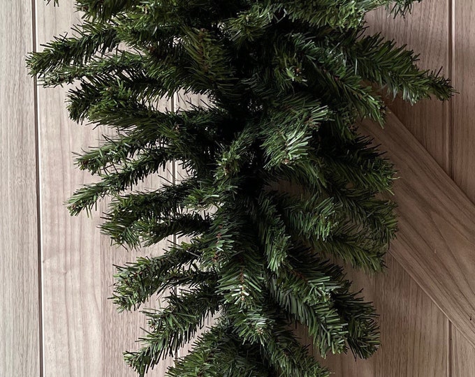 24" Evergreen Swag, Green Swag Base, Swag Evergreen, Teardrop Swag ...