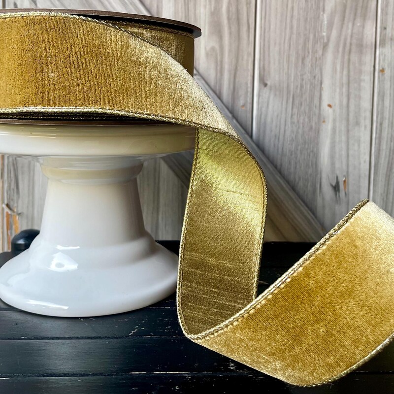 Gold Edge Ribbon - Etsy