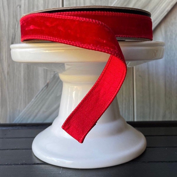 Red Velvet Ribbon - Etsy