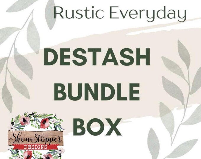 Everyday Destash Box, Rustic Destash Box, Bundle Destash, Destash ...