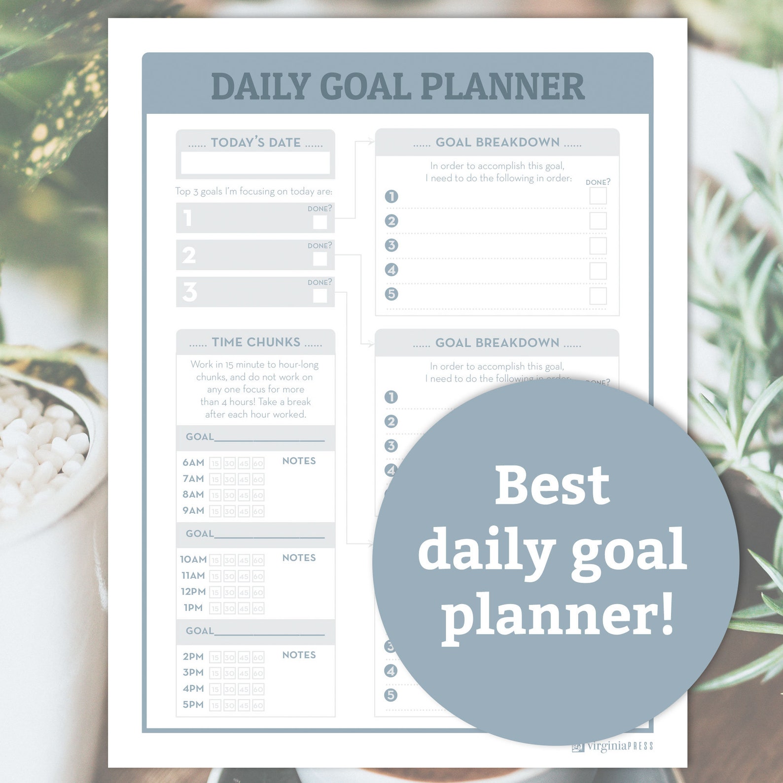 Goal Planner Printable | Goal Tracker, Goal Planner, Goal Planner ...