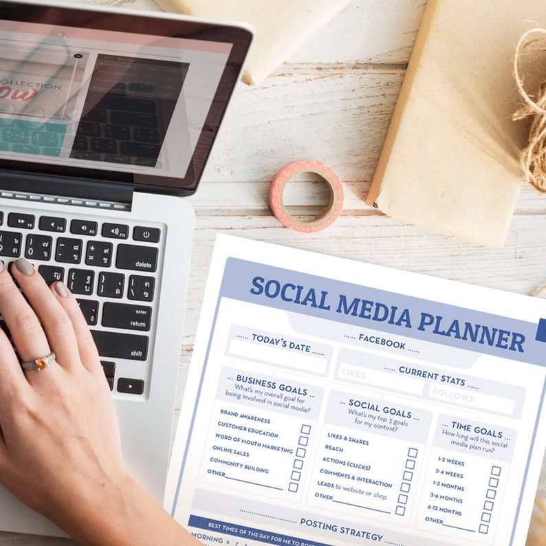 Social Media Planner | Marketing Planner | Monthly Planner, Blog ...