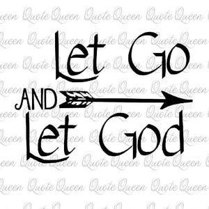Let Go and Let God Decal, Car Decal, Christian Decal, Vinyl Decal - Etsy