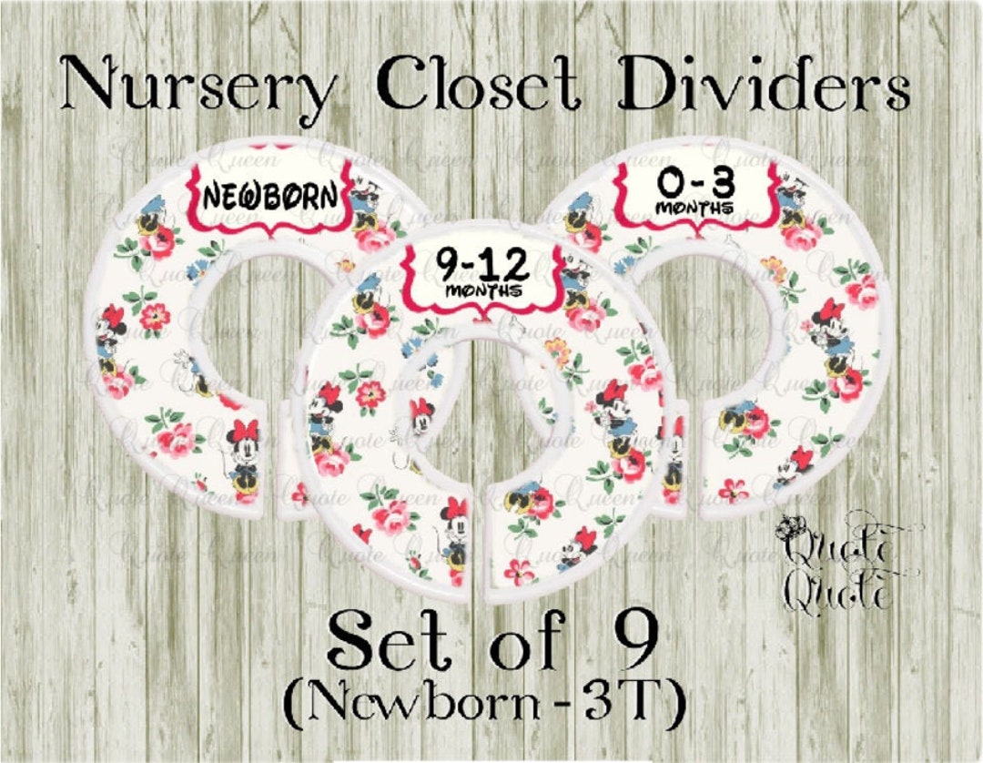 Minnie Mouse Closet Dividers, Minnie Mouse, Disney Minnie, Closet ...