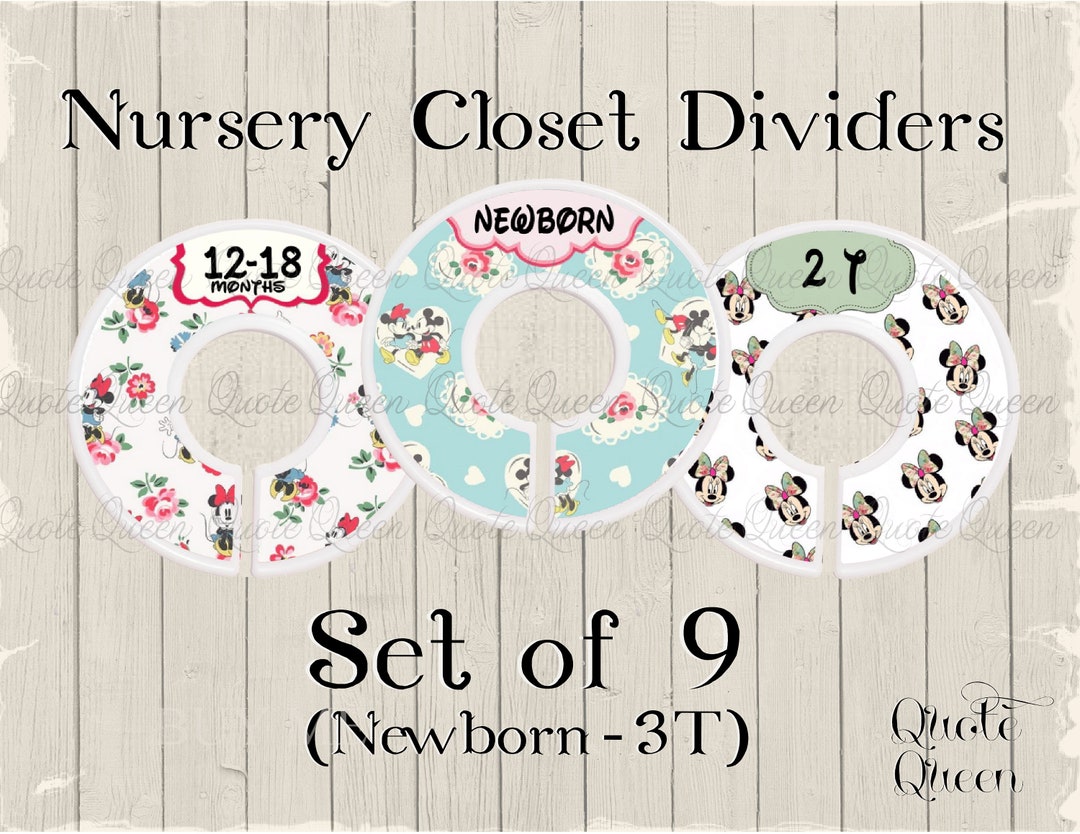 Minnie Mouse Closet Dividers, Minnie Mouse, Disney Minnie, Closet ...