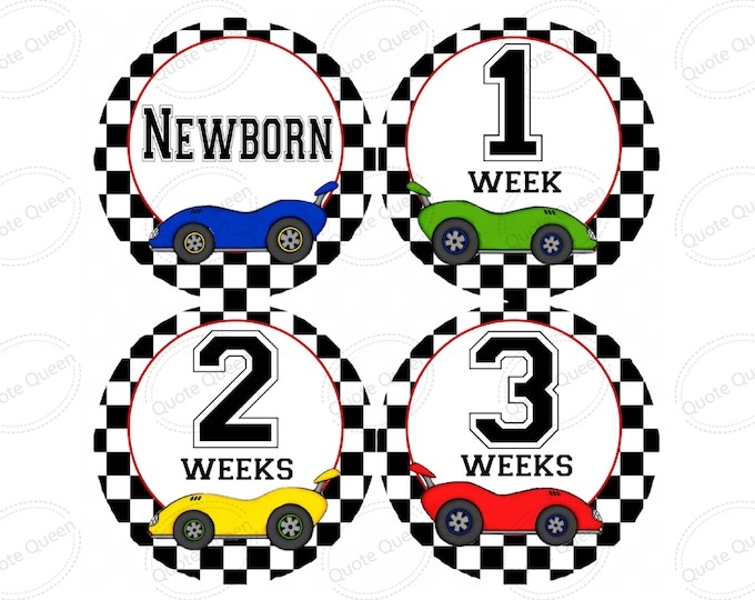 Add a just Born, 1 Week, 2 Weeks, and 3 Weeks Stickers for Any Monthly ...