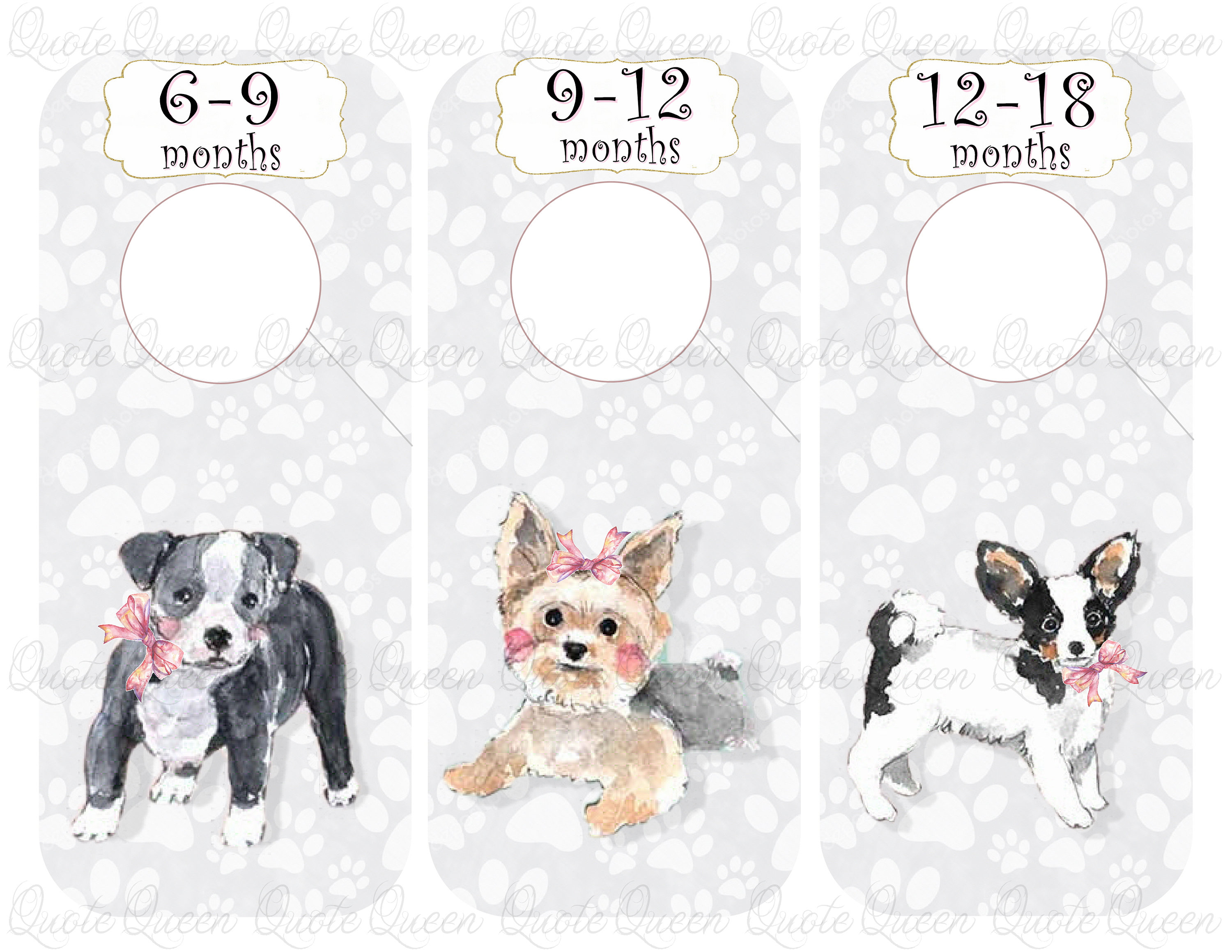 Puppy Closet Dividers Closet Dividers Nursery Closet - Etsy