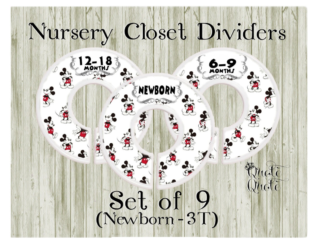 Mickey Mouse Closet Dividers, Mickey Mouse, Disney Mickey, Closet ...