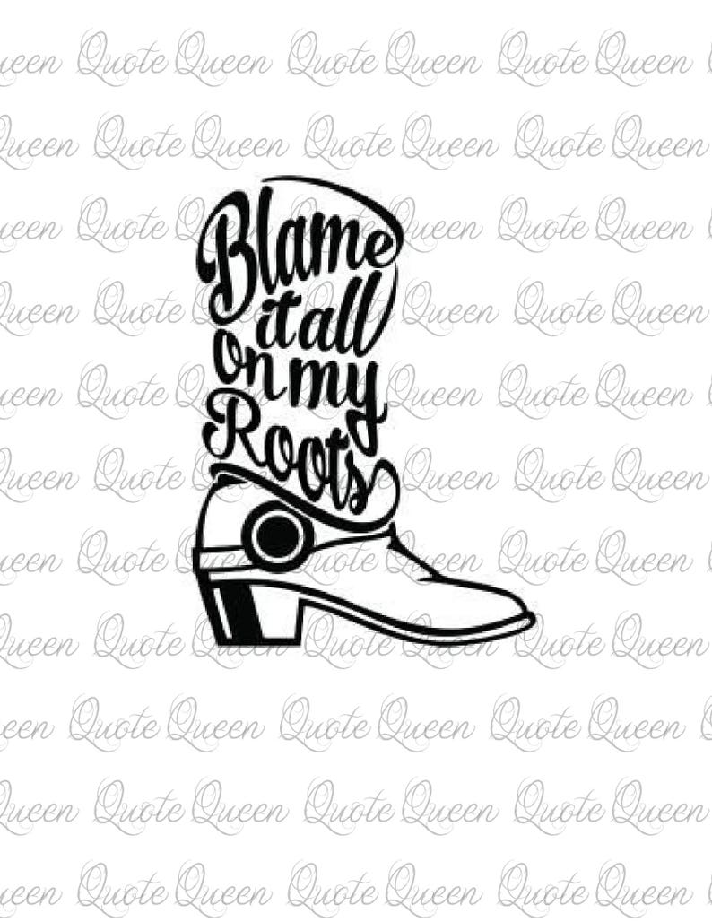 Boot Decal boot Car Decal western Decal-western Boot Decal-blame It All ...