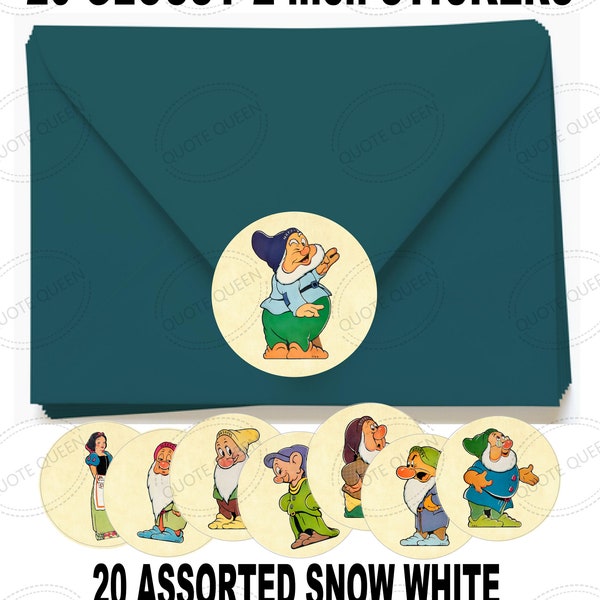 Seven Dwarfs Stickers - Etsy