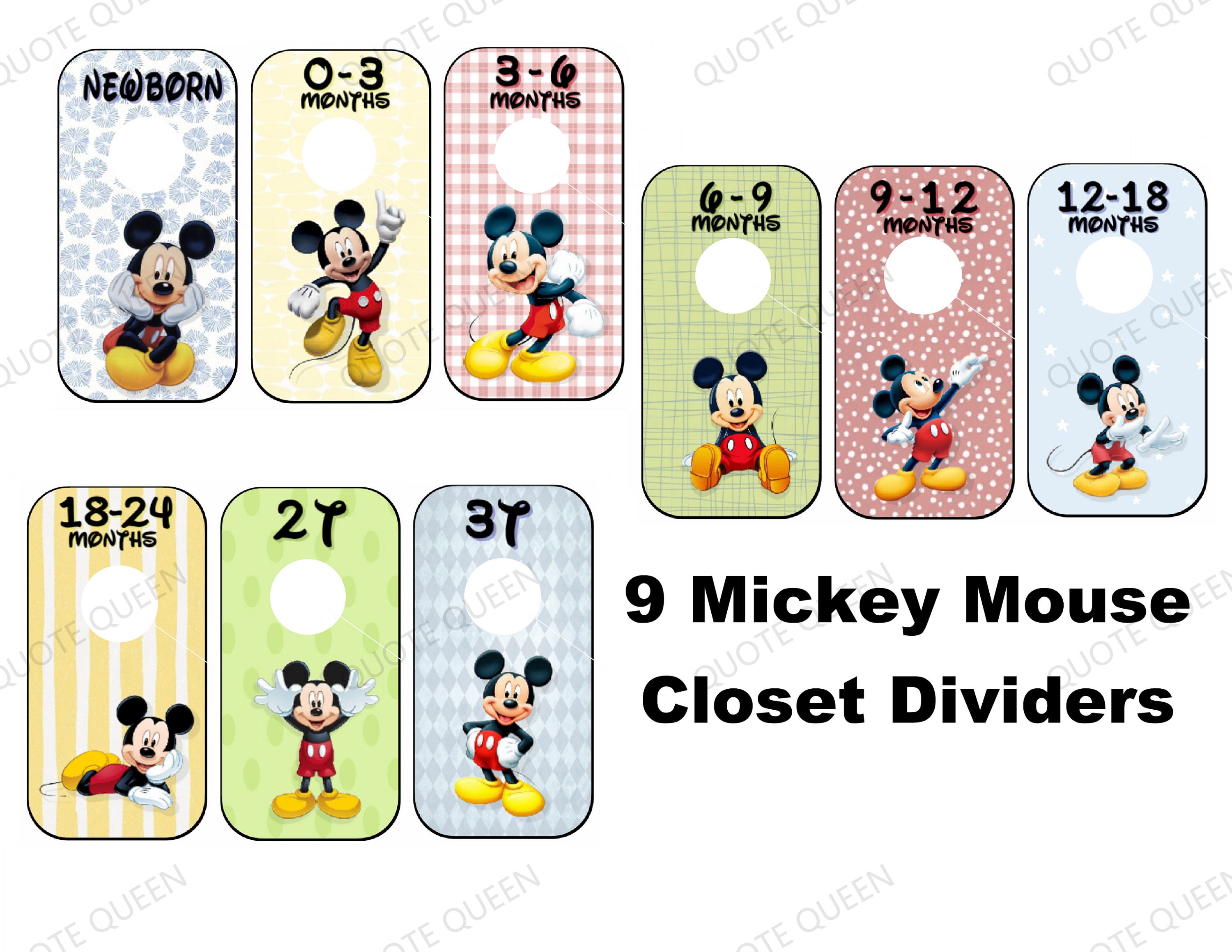 Disney Babies, Mickey Mouse, Mouse, Closet Dividers, Baby Shower Gift ...