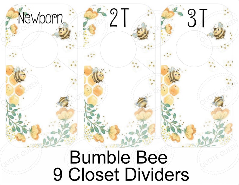 Bumblebee Closet Dividers,nursery Dividers, Closet Dividers, Baby ...