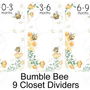 Bumblebee Closet Dividers,nursery Dividers, Closet Dividers, Baby ...