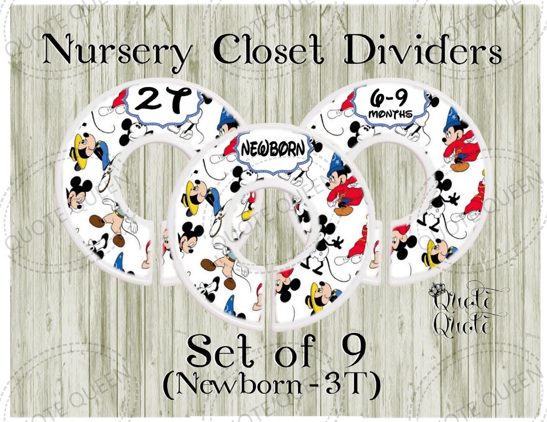 Mickey Mouse Closet Dividers, Mickey Mouse, Disney Mickey, Closet ...