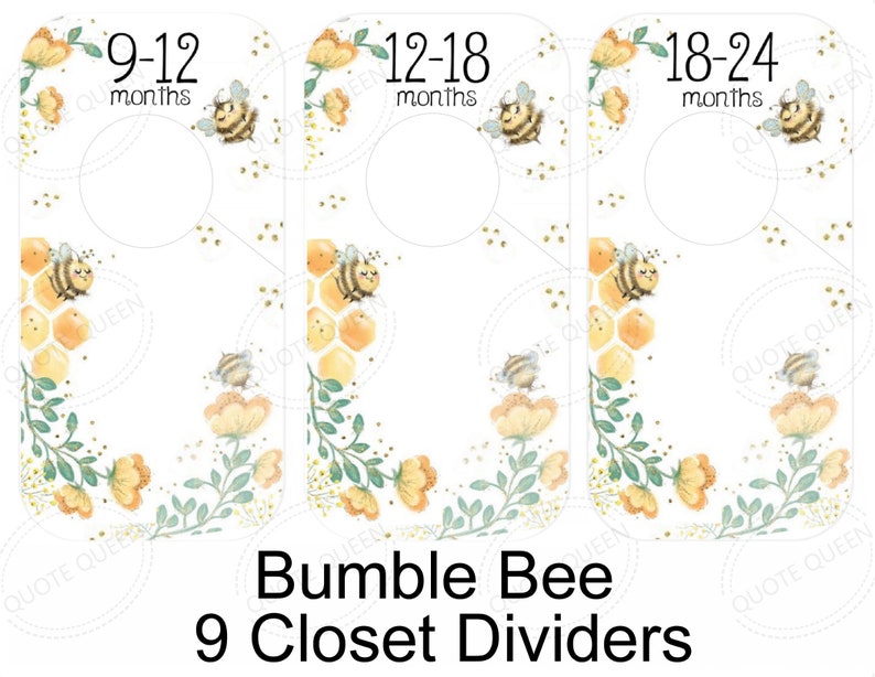Bumblebee Closet Dividers,nursery Dividers, Closet Dividers, Baby ...