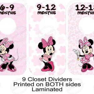 Minnie Mouse Closet Divider,6.75 X 3.5 Inches, Closet Dividers, Baby ...