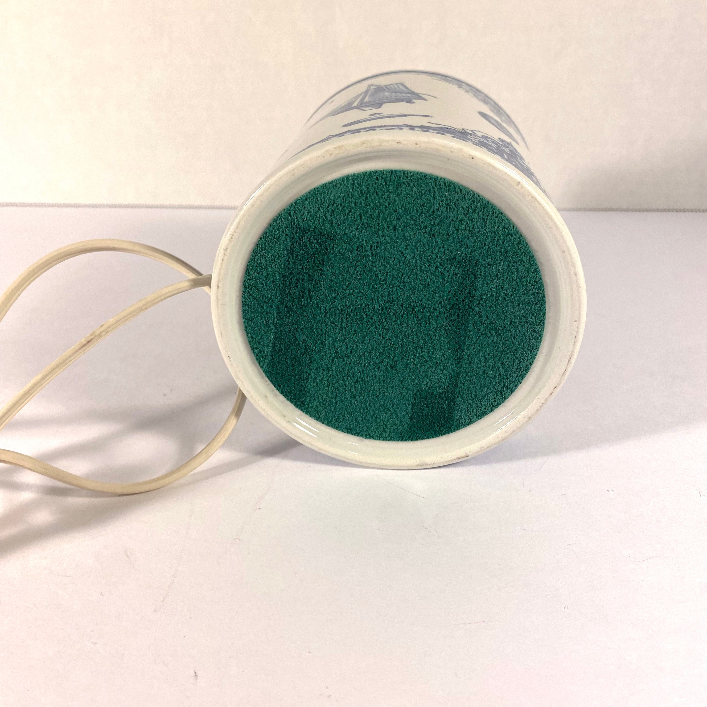 Spode Edwardian Childhood Collection Blue and White Imperial Ware Lamp ...