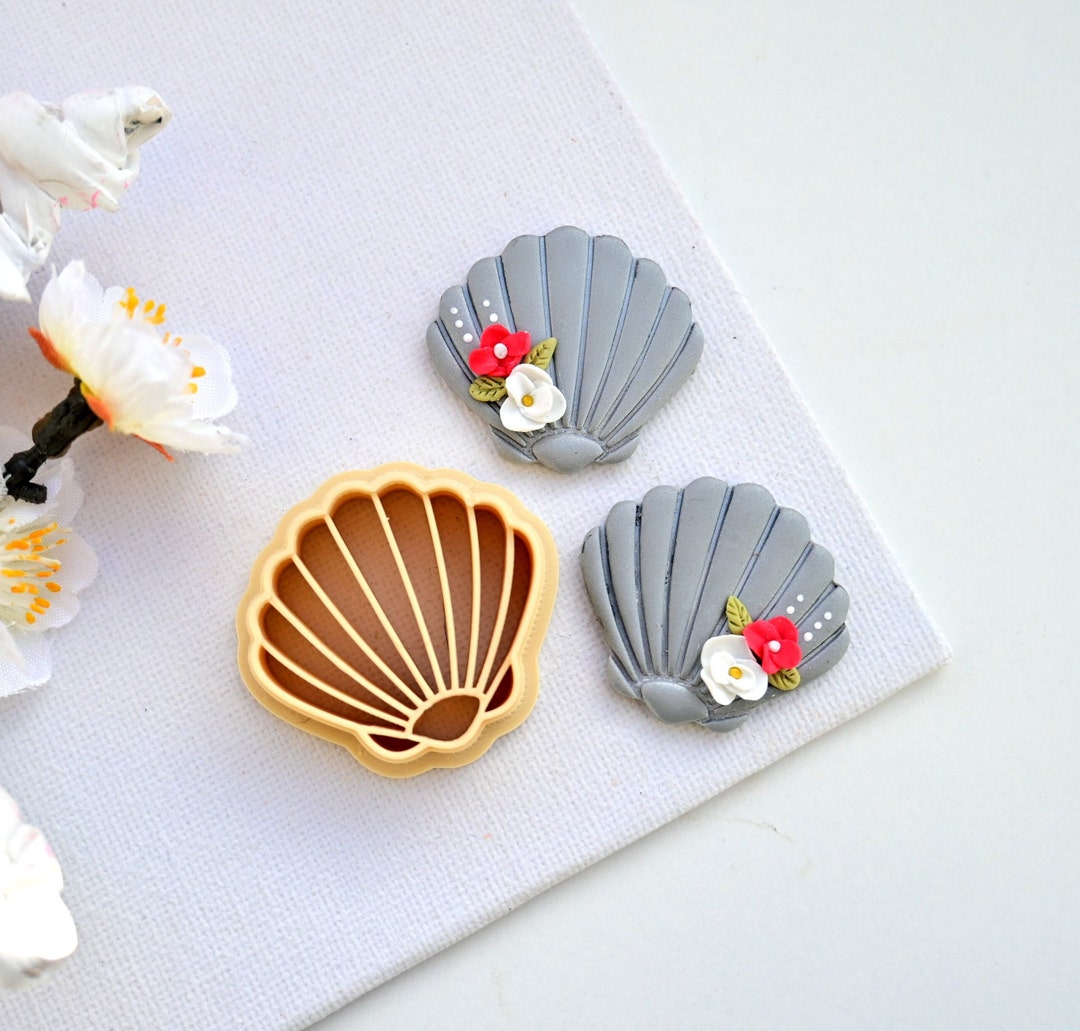 Shell Polymer Clay Cutter | Mussels Pearl Cutters | Beach Clay Cutters ...