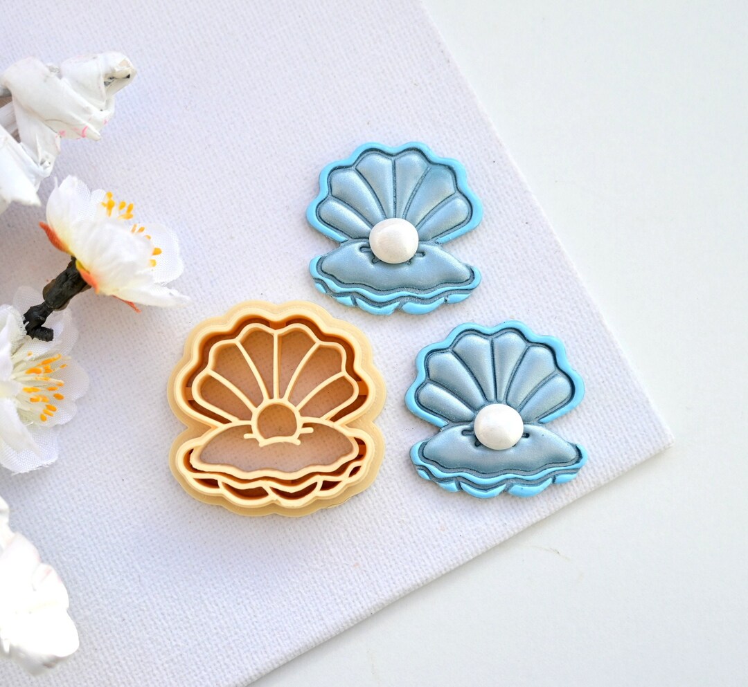 Mussels Pearl Polymer Clay Cutters |beach Clay Cutters | Shell Clay ...