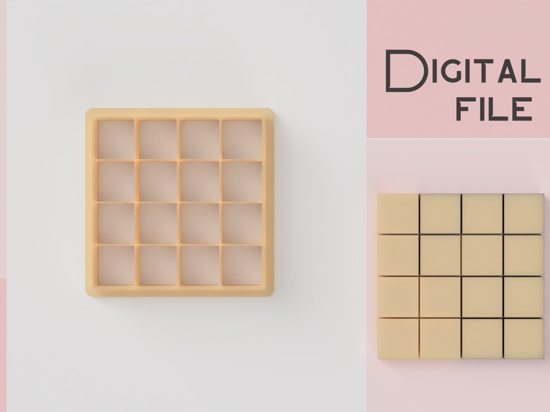 Squares Polymer Clay Cutter dangle Drop Cutters Digital STL File - Etsy