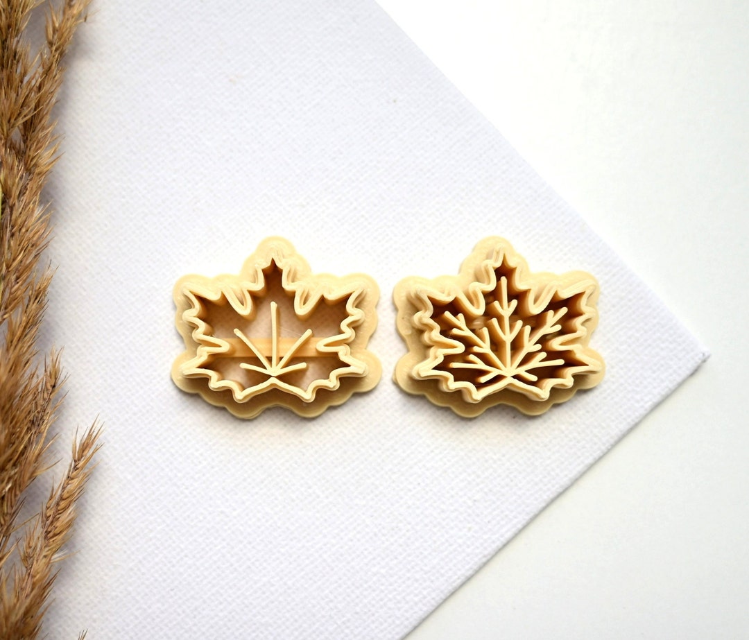 Maple Leaf Polymer Clay Cutter/ Halloween Clay Cutters/ 3D Printed Clay ...