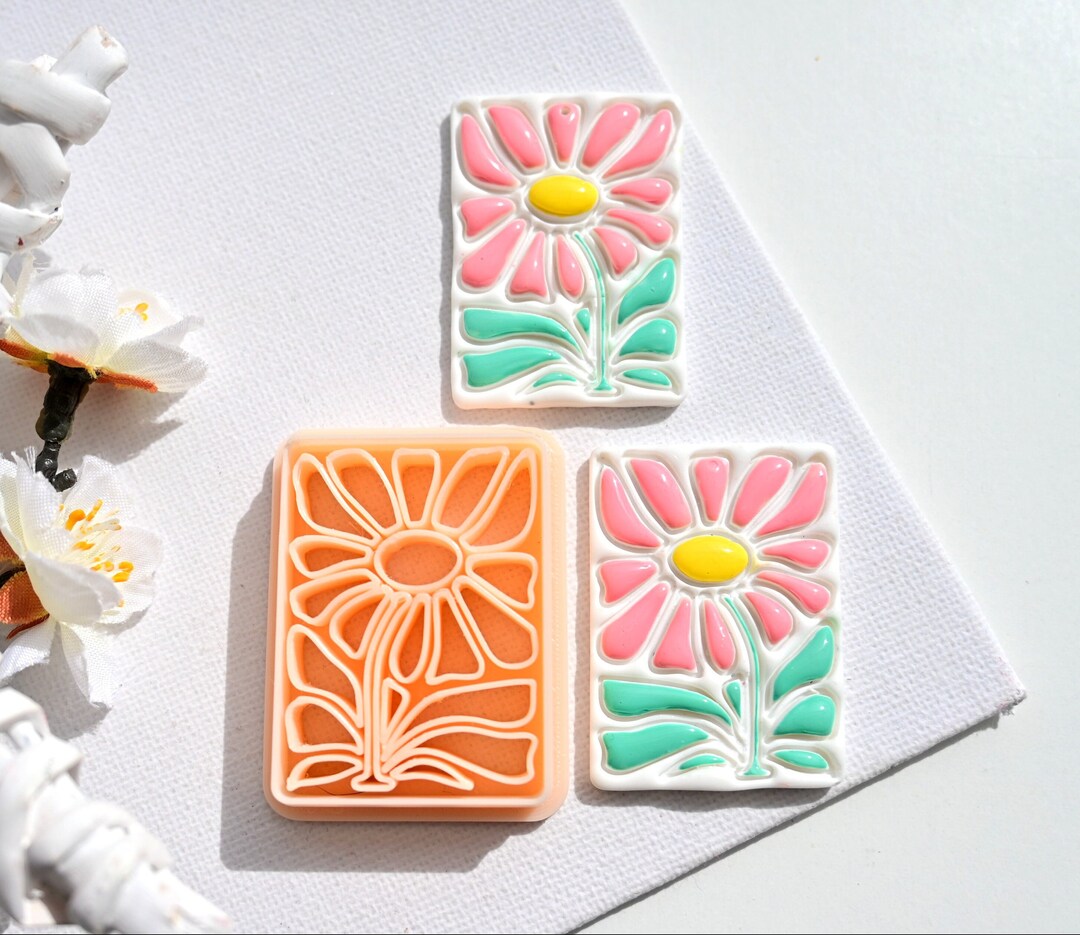 Flower Polymer Clay Cutter/ Clay Cutters/ Embossing Clay Cutter - Etsy