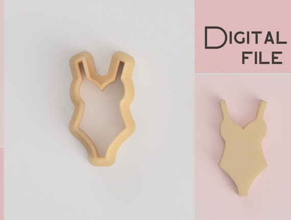 Swimsuit Polymer Clay Cutter Digital STL File 3 Sizes | Etsy