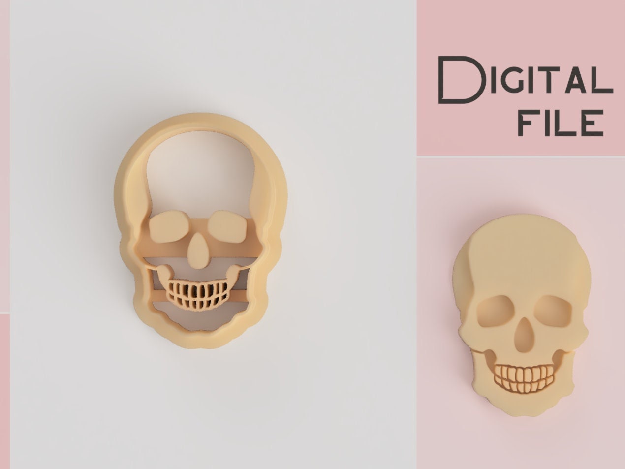 Skull Polymer Clay Cutter Halloween Cutters fall autumn - Etsy