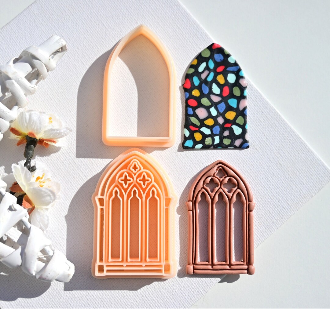 Gothic Window Clay Cutter | SET Unique Clay Cutters | Cutters for ...