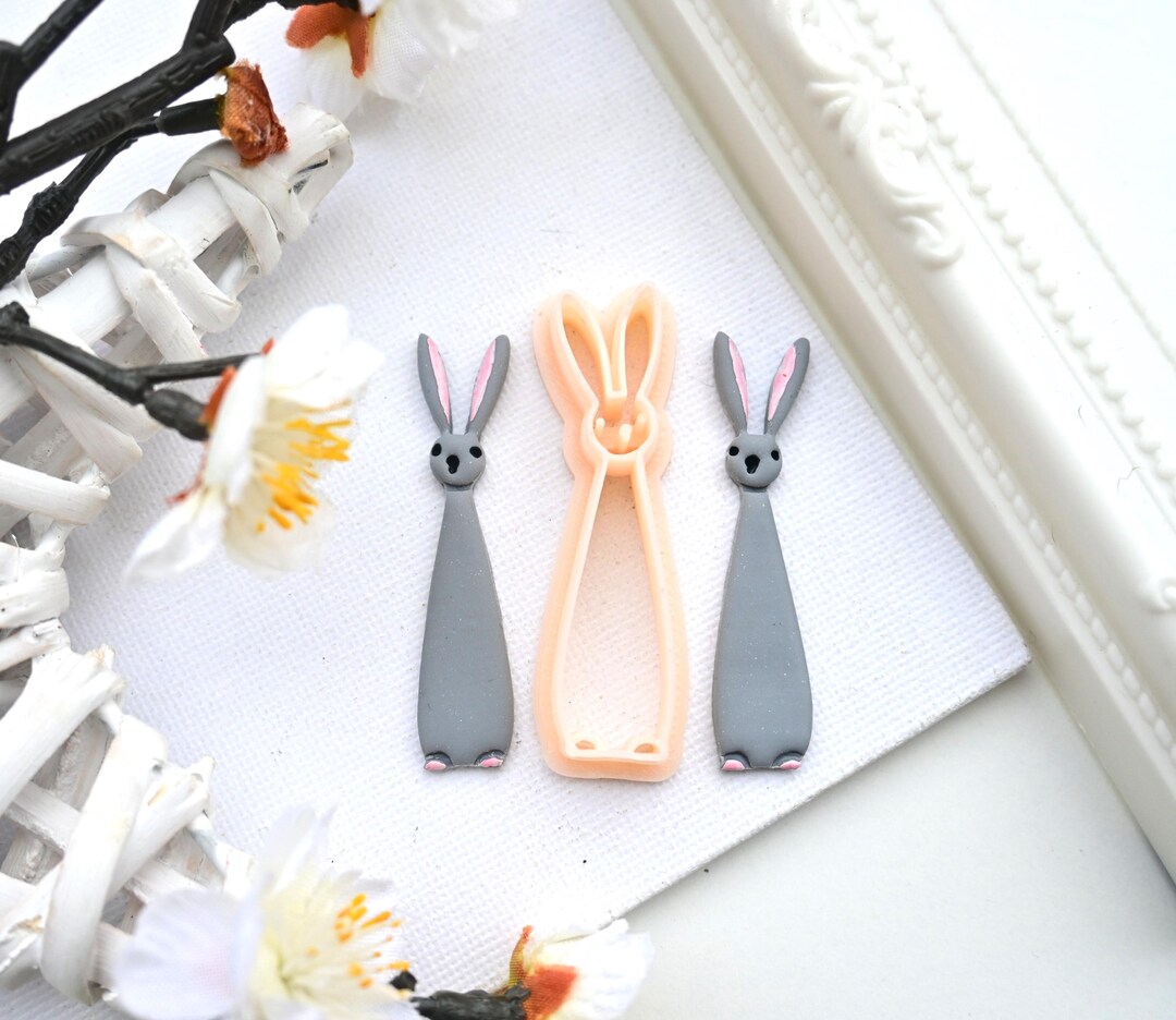 Easter Bunny Clay Cutter | Spring Cutters| Easter Rabbit Clay Cutter ...