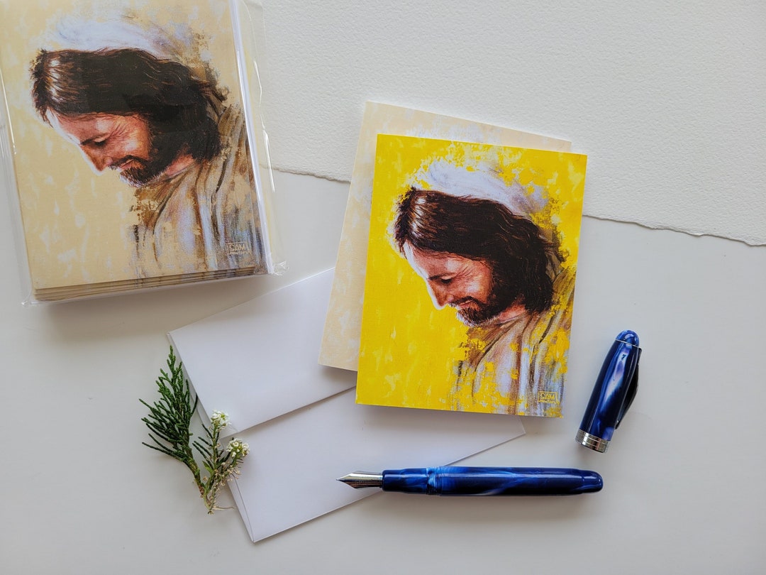 Jesus Christ Stationary Folded Cards - Etsy