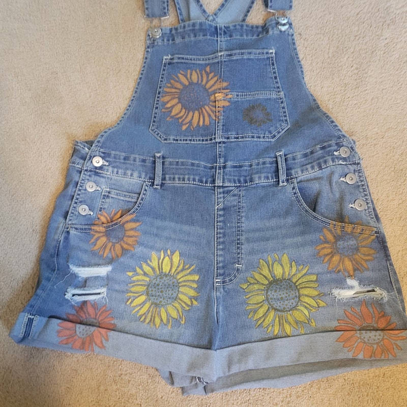 Handpainted Overalls - Etsy