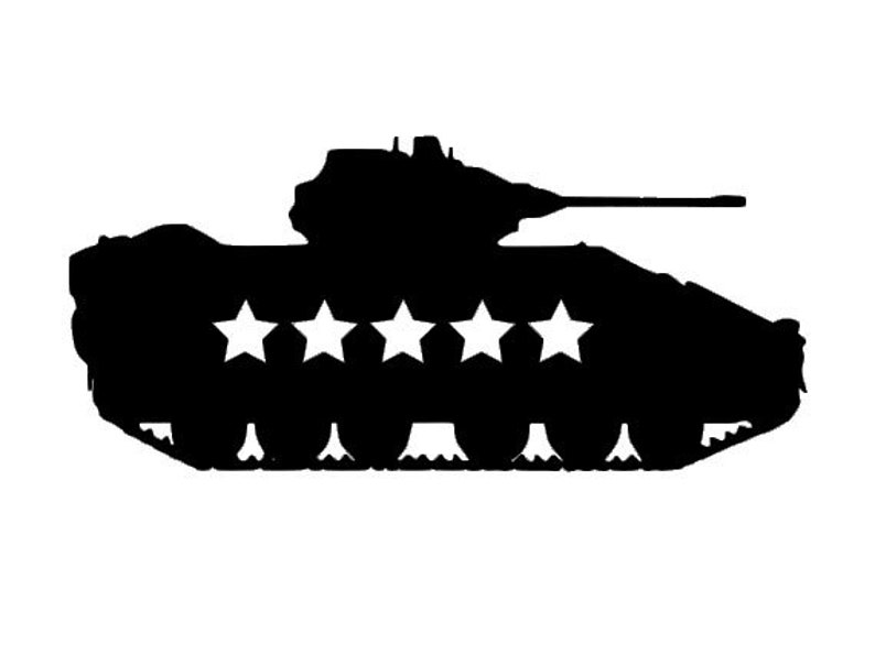 Military Tank - Vinyl Die Cut Decal Sticker - Etsy
