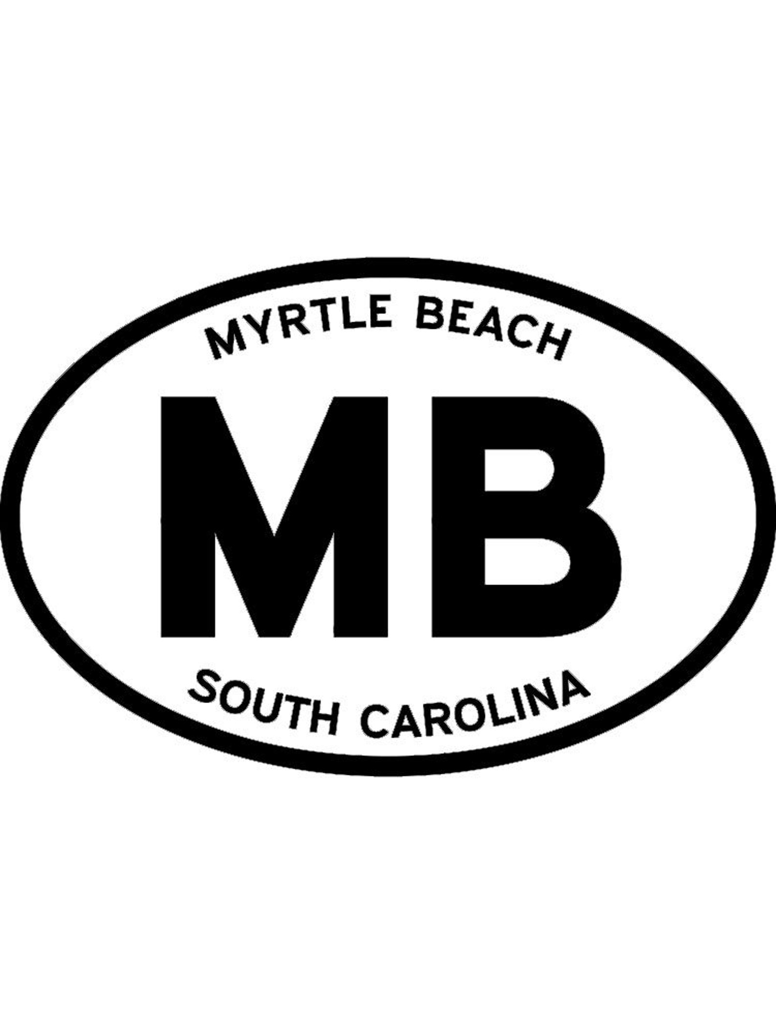 Myrtle Beach SC Vinyl Die Cut Decal Sticker | Etsy