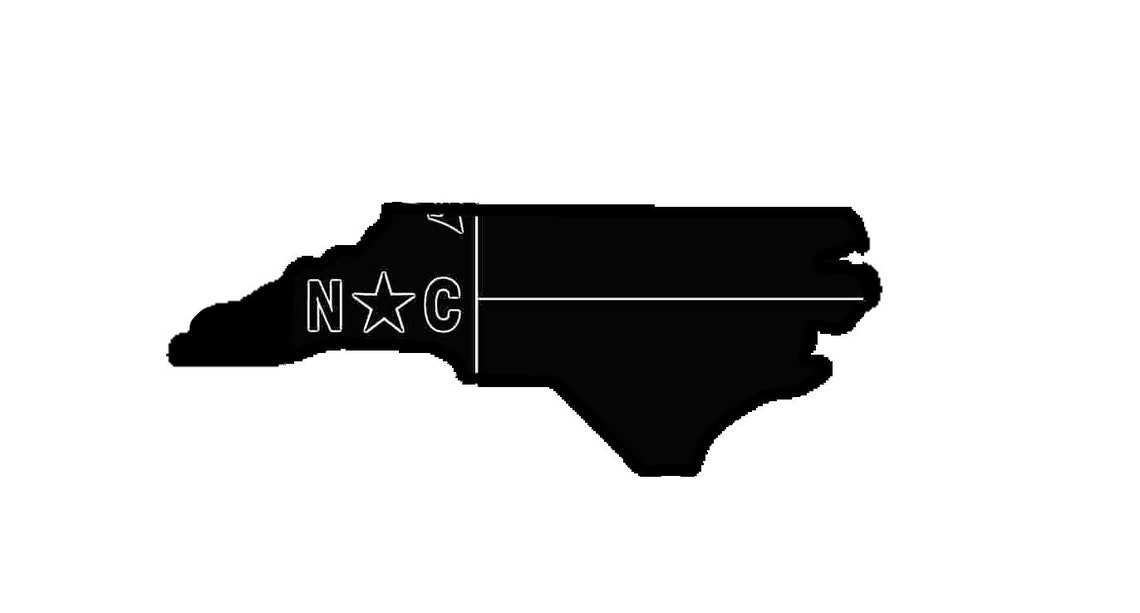 North Carolina State Flag Vinyl Die Cut Decal Sticker - Etsy