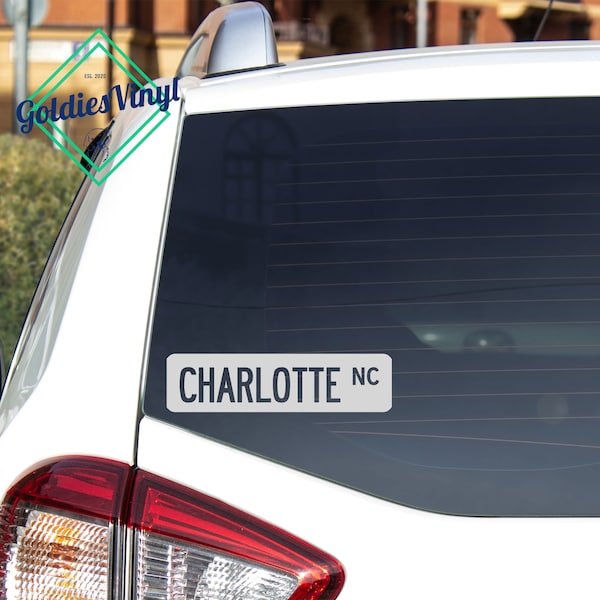 Charlotte Nc Sticker - Etsy